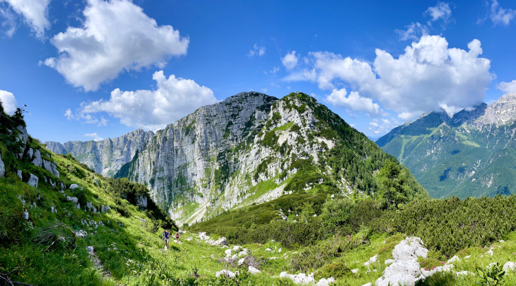 Hiking in the Julian Alps among flowers, a lake and stunning views ...